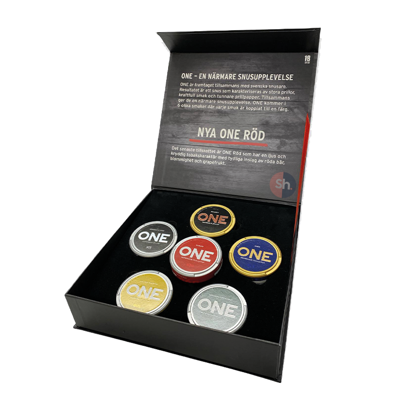 One Snus 6-Pack Present Box – Snushandel.se