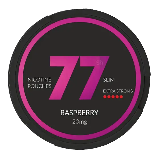 77 Raspberry 20mg All White Snus – Snushandel.se